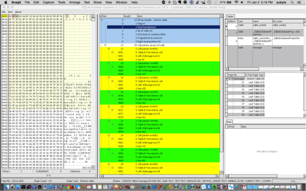 Sanderson Sqlite Forensic Toolkit On A Mac Os X Using Crossover Elcomsoft Blog