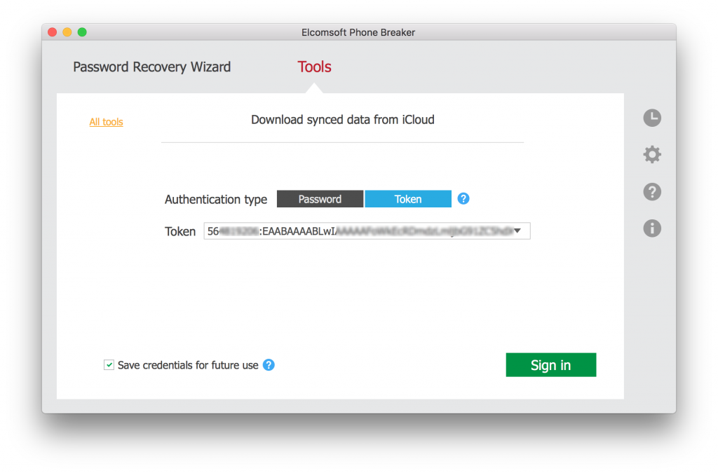 Extracting and Using iCloud Authentication Tokens | ElcomSoft blog