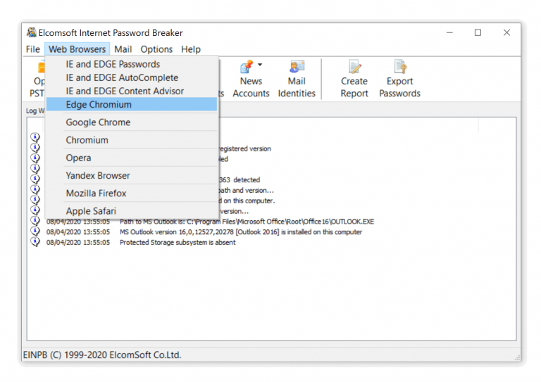 Extracting Passwords From Microsoft Edge Chromium Elcomsoft Blog