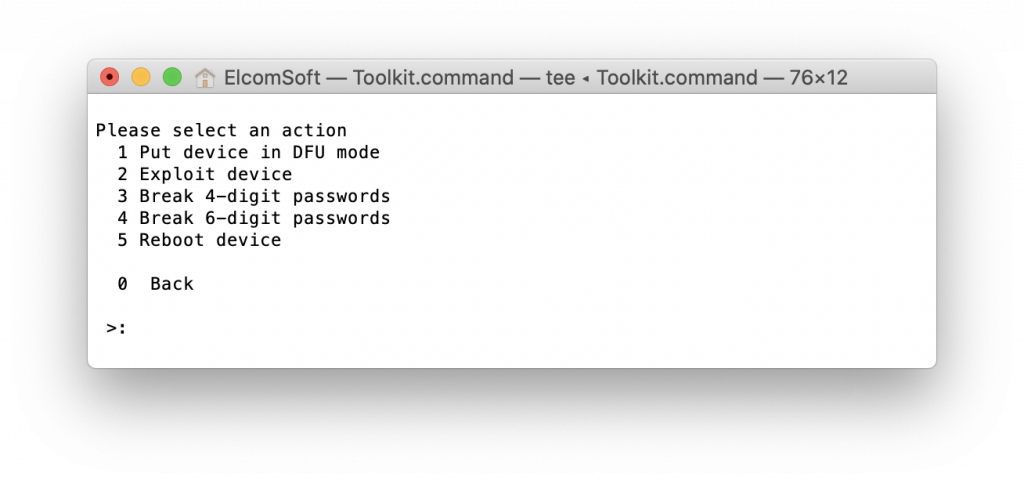 iPhone 5 and 5c Passcode Unlock with iOS Forensic Toolkit | ElcomSoft blog