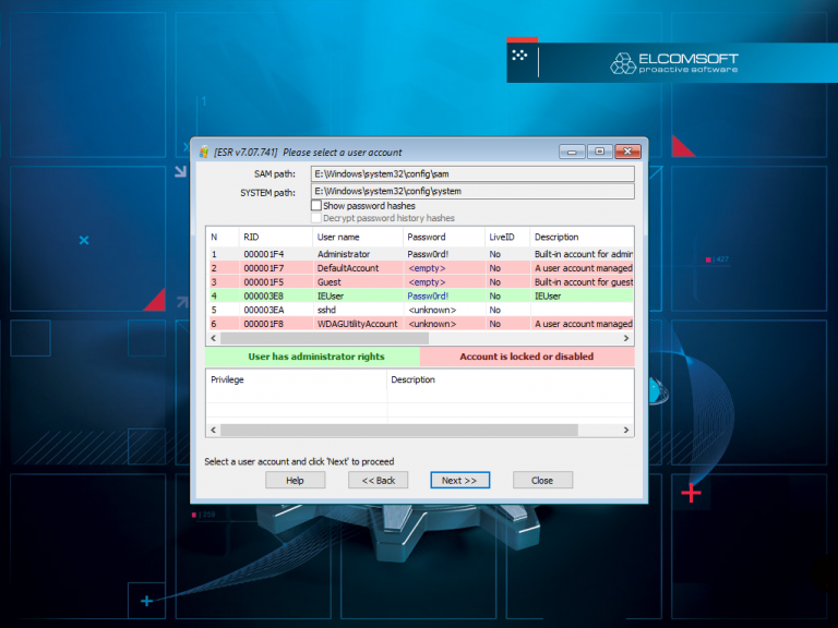 Elcomsoft System Recovery: a Swiss Army Knife of Desktop Forensics ...
