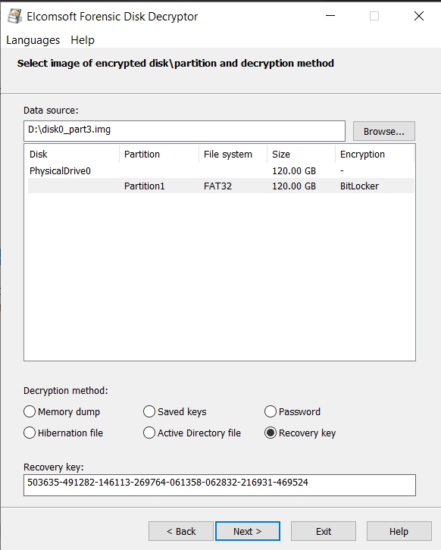Live System Analysis: Extracting BitLocker Keys | ElcomSoft blog
