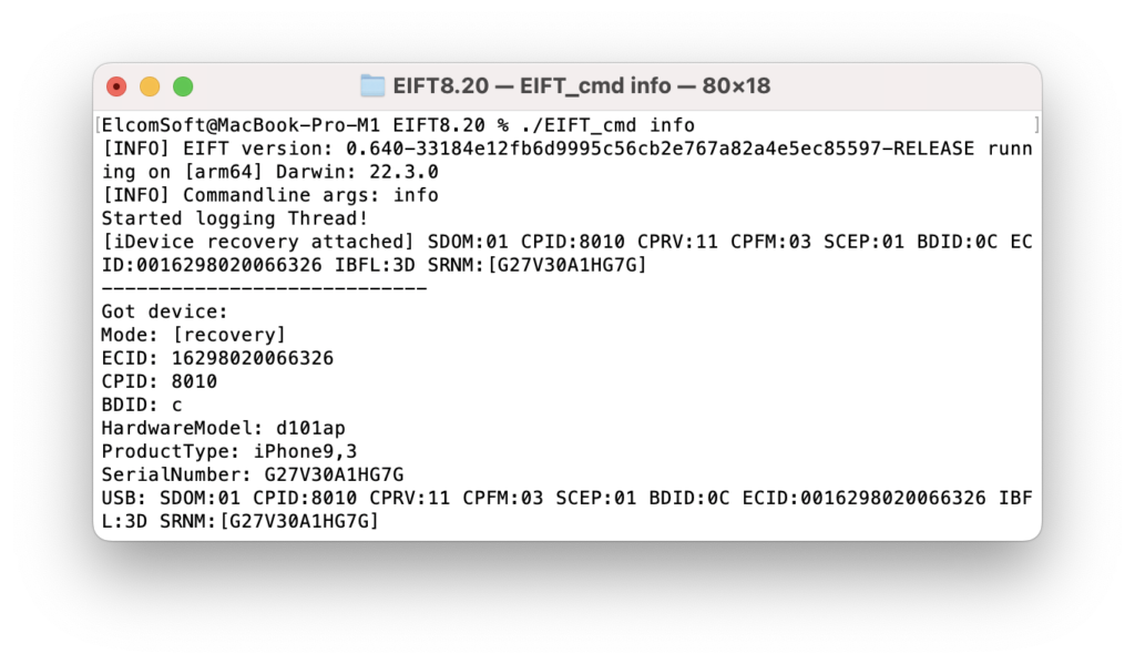 Obtaining Serial Number, MAC, MEID and IMEI of a locked iPhone ...